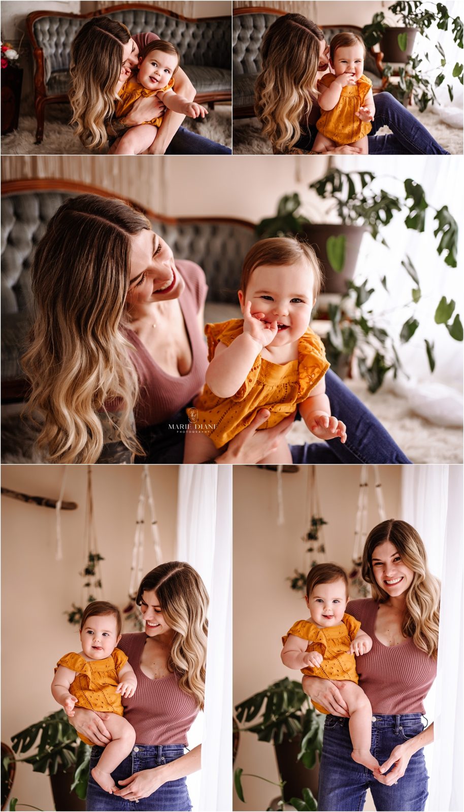 Neutral Studio Set - Family Session - mariedianephotography.com